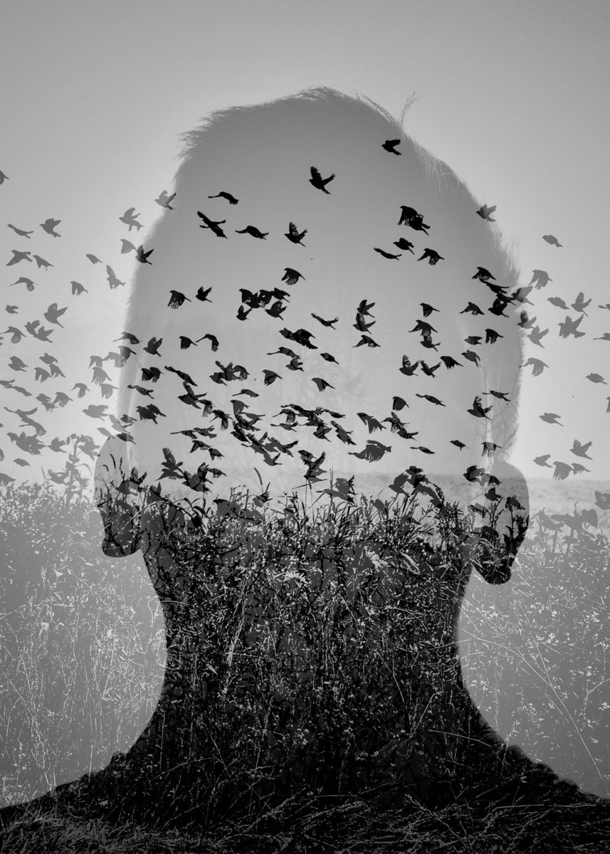 'Flying Mind' Poster, picture, metal print, paint by World Class Photos ...