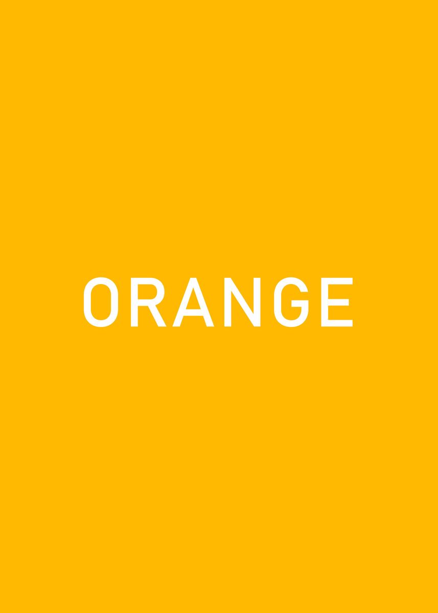'Orange Pop Art' Poster by Anthony Gabriel | Displate