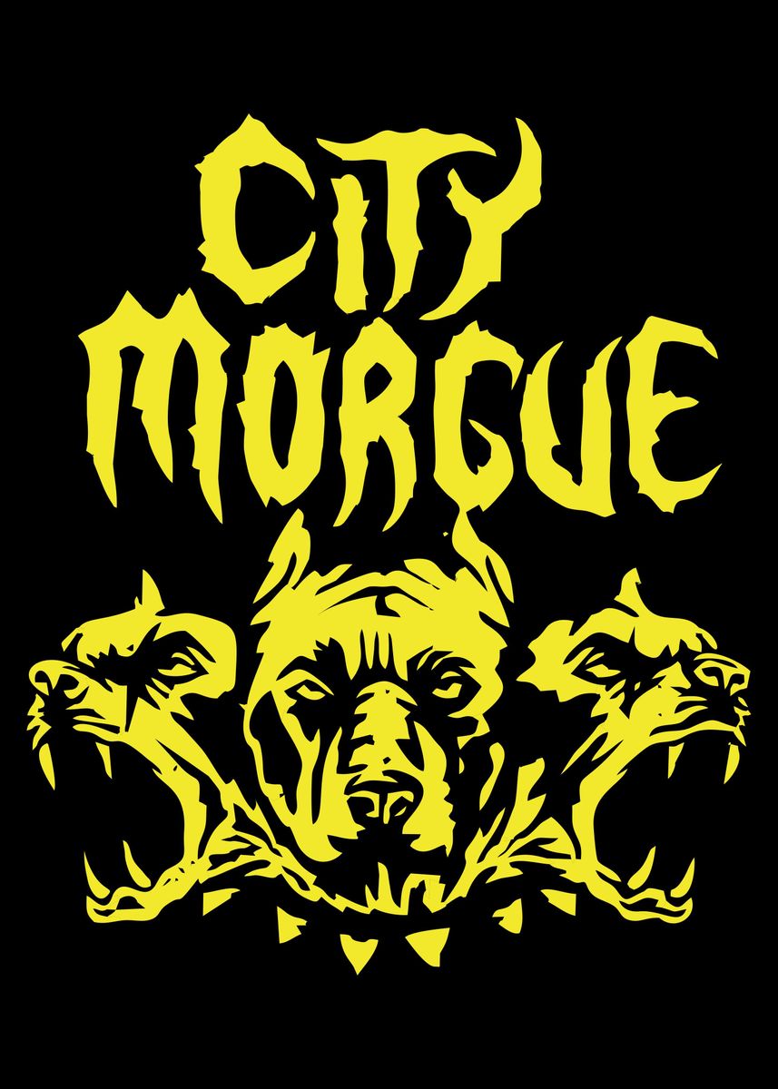 'City Morgue Three Wardogs' Poster, picture, metal print, paint by Red ...