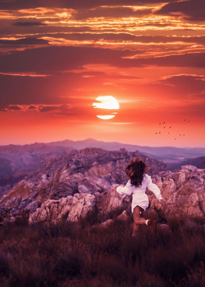 'Free run' Poster by Ritvik Takkar | Displate