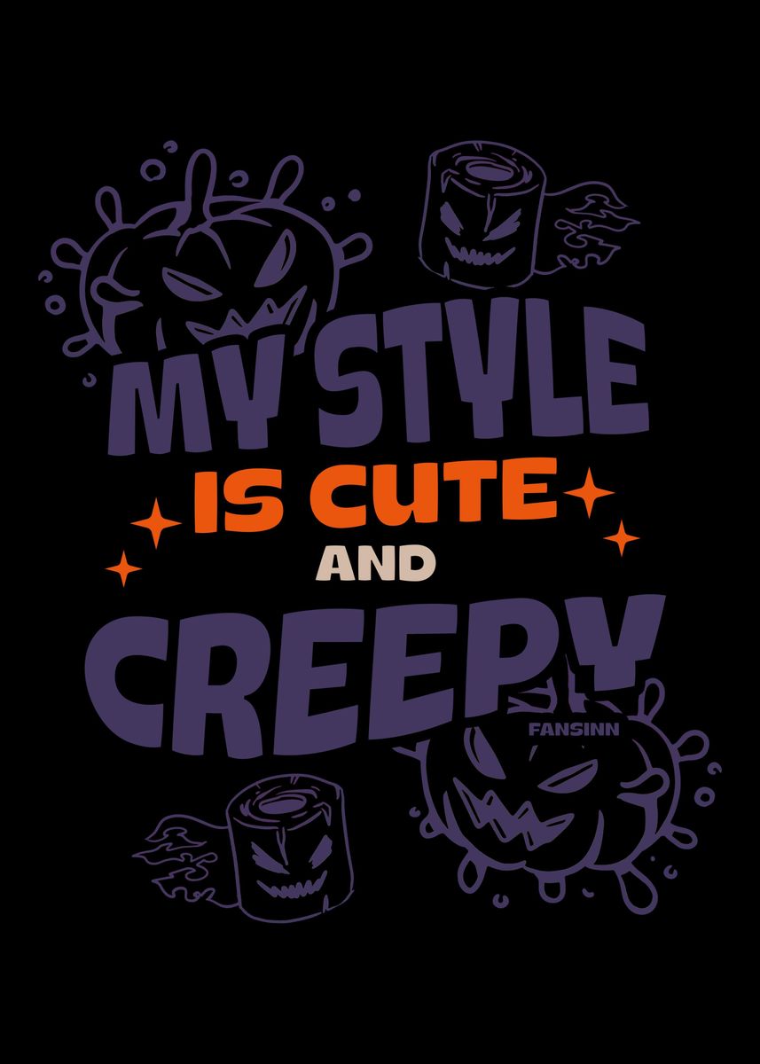 'Sweet and scary Halloween' Poster by fansinn | Displate