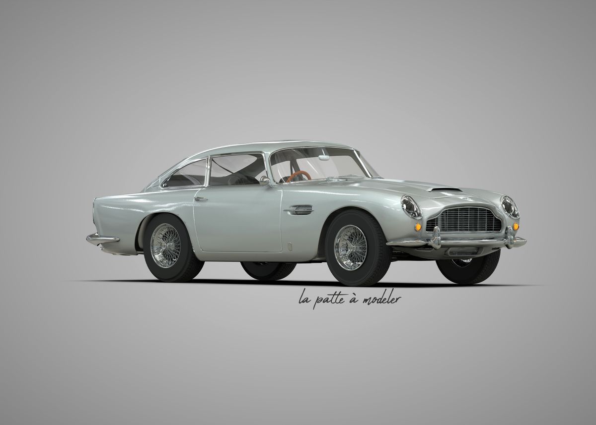 'Aston Martin DB5 007' Poster by LAPATTEAMODELER | Displate