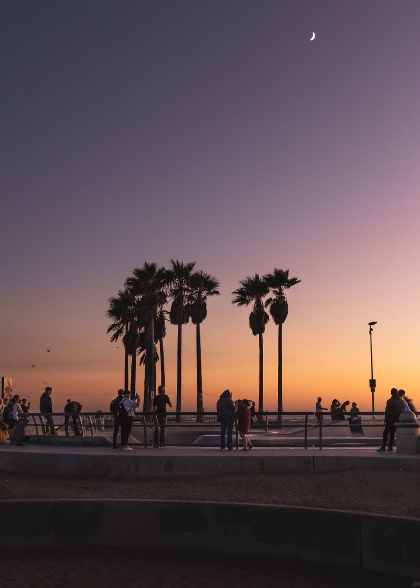 'California Sunset' Poster, picture, metal print, paint by ...