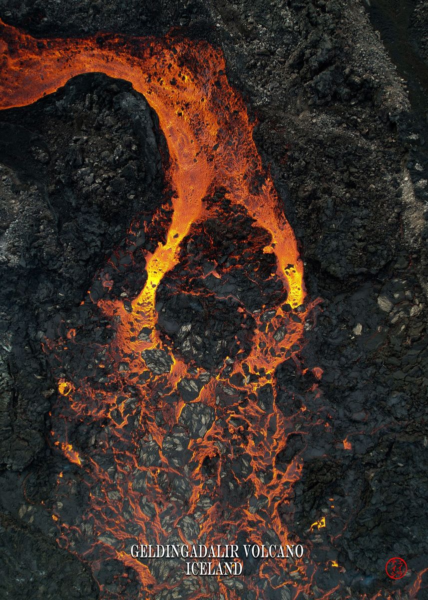 'Geldingadalir Volcano' Poster by NTx Photography | Displate