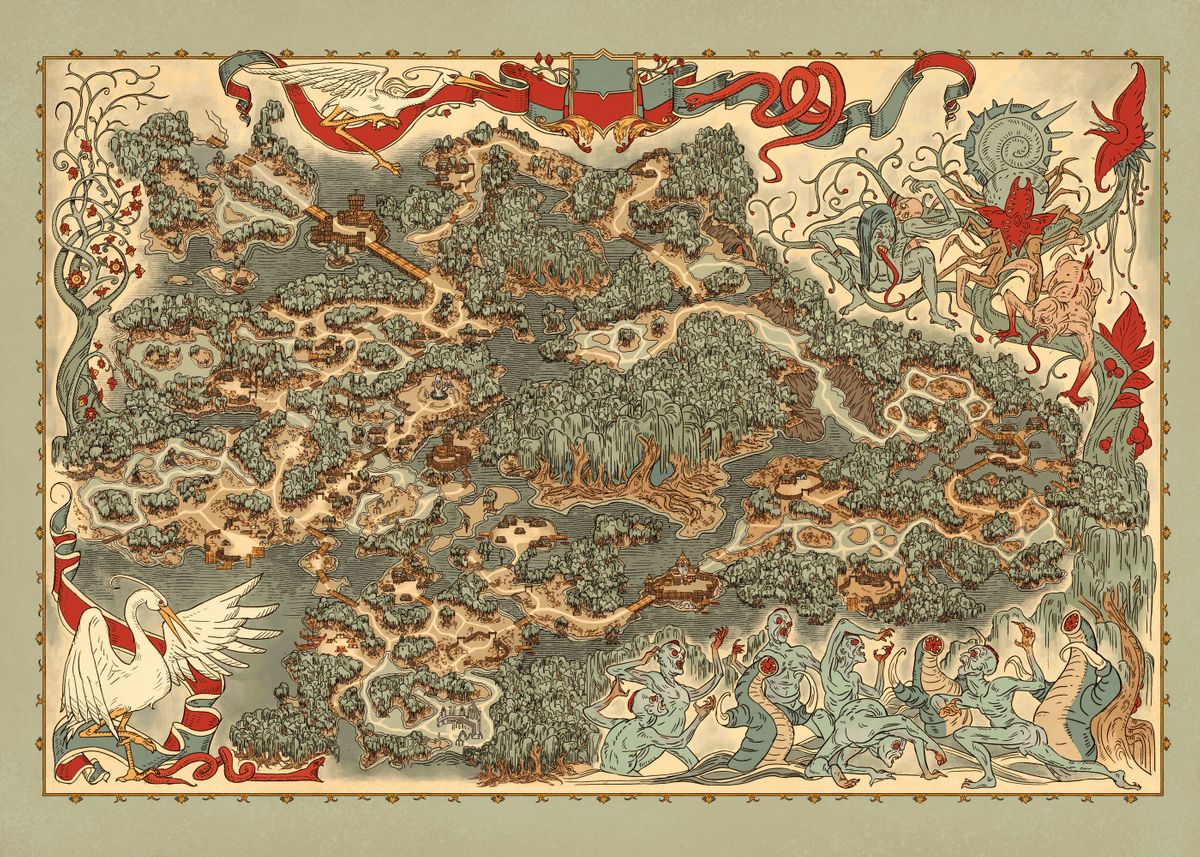 'The Swamp' Poster by Witcher 3 | Displate