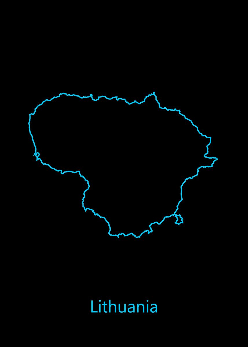 'Lithuania ' Poster by Fast Elevator | Displate