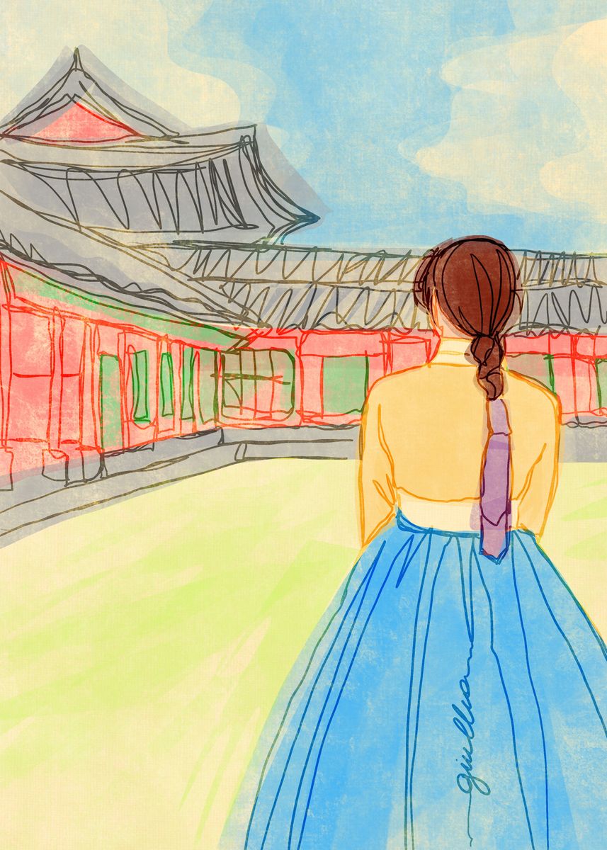 'Korean Poster 13' Poster, picture, metal print, paint by Giullia Jung ...