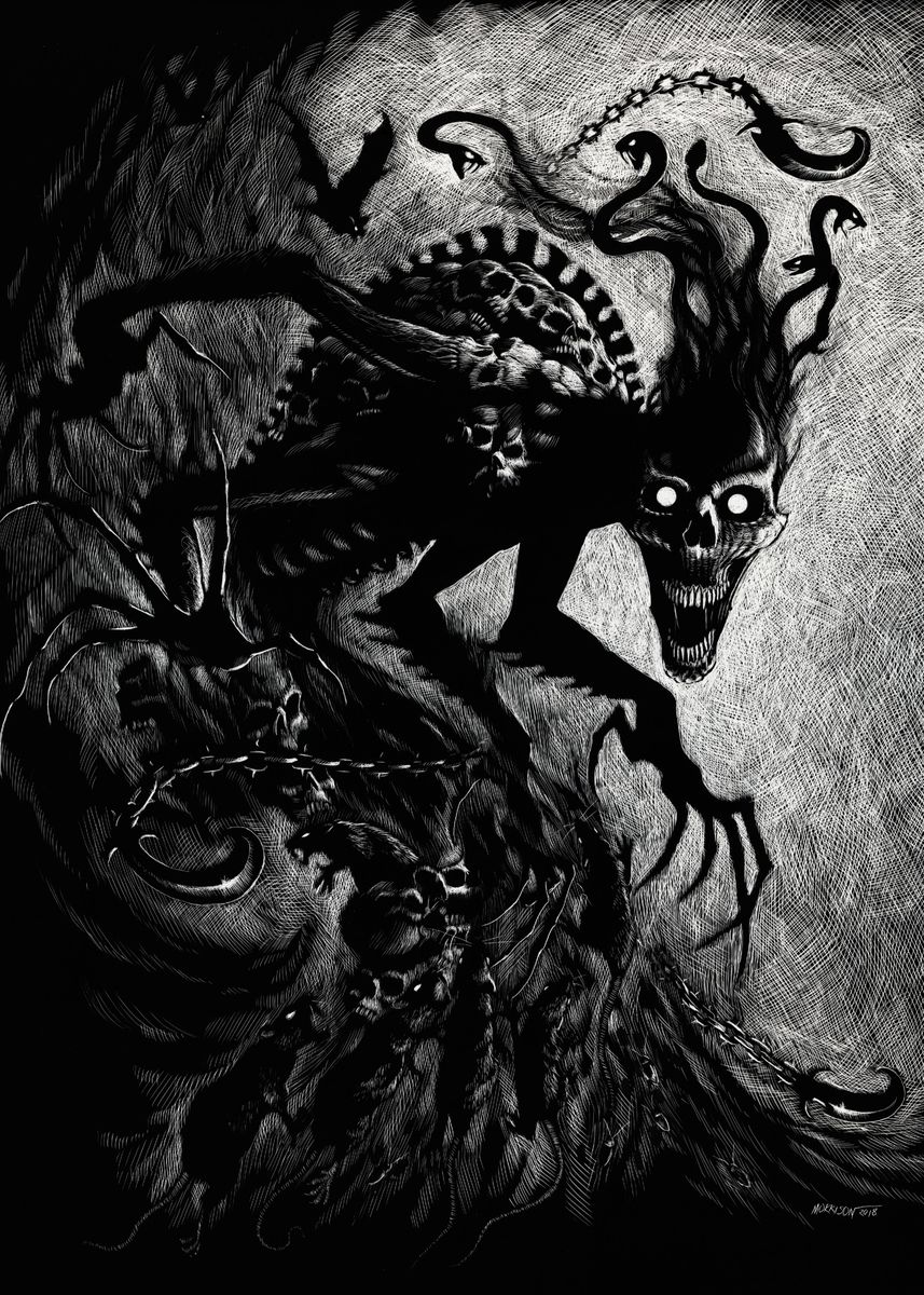 'Night Terrors' Poster by Stanley Morrison | Displate