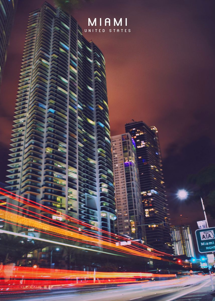 'Miami ' Poster by Big City | Displate