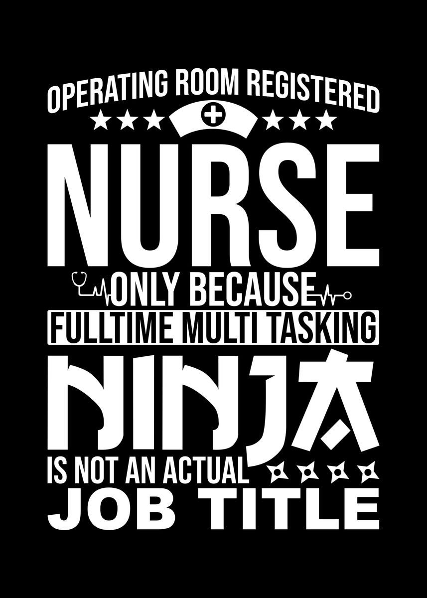 'OR Nurse Operating Room' Poster, picture, metal print, paint by ...