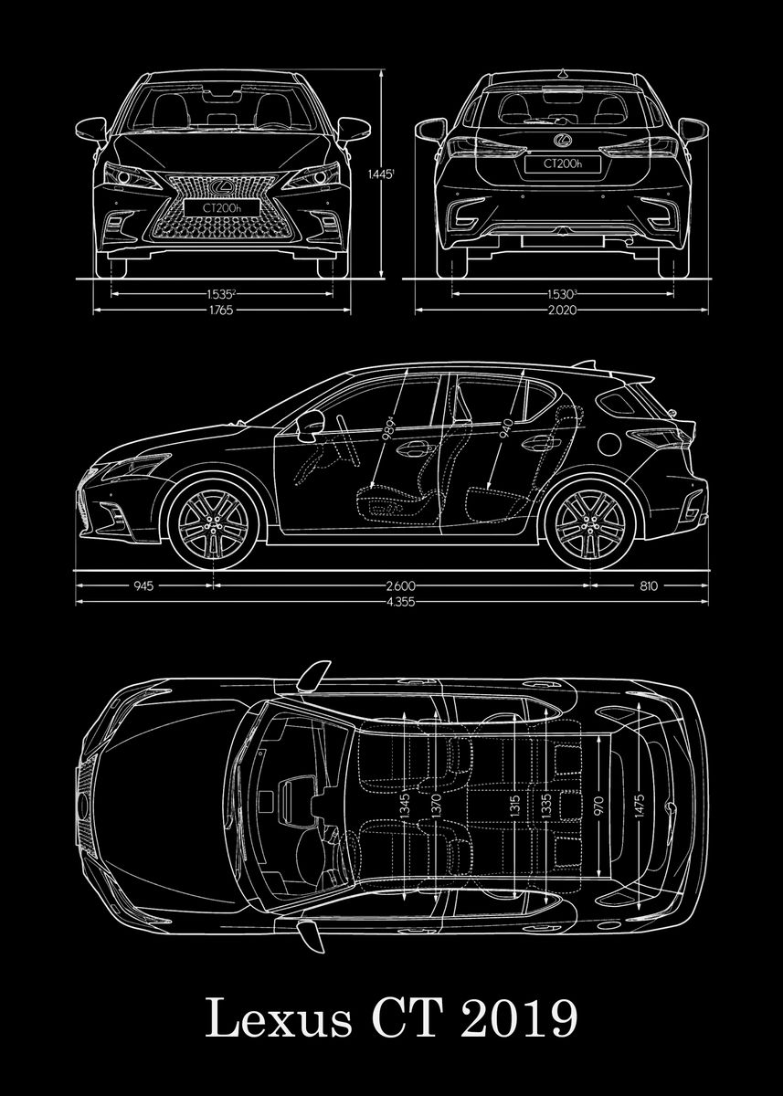 'Lexus CT 2019 ' Poster by The Diamond | Displate