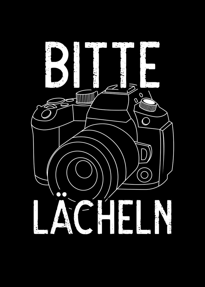 'Bitte Lcheln' Poster, picture, metal print, paint by AlmightyFashion ...