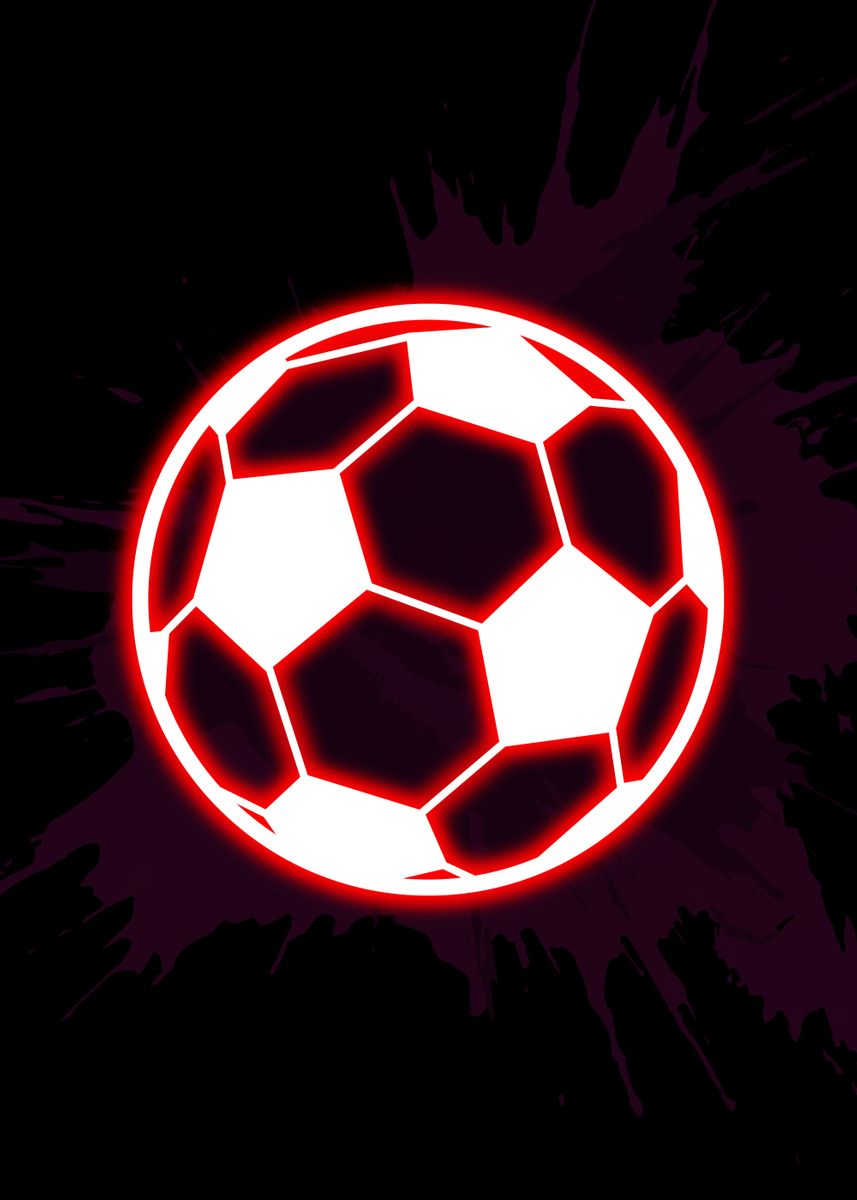 'Football Player Retro' Poster, picture, metal print, paint by ...