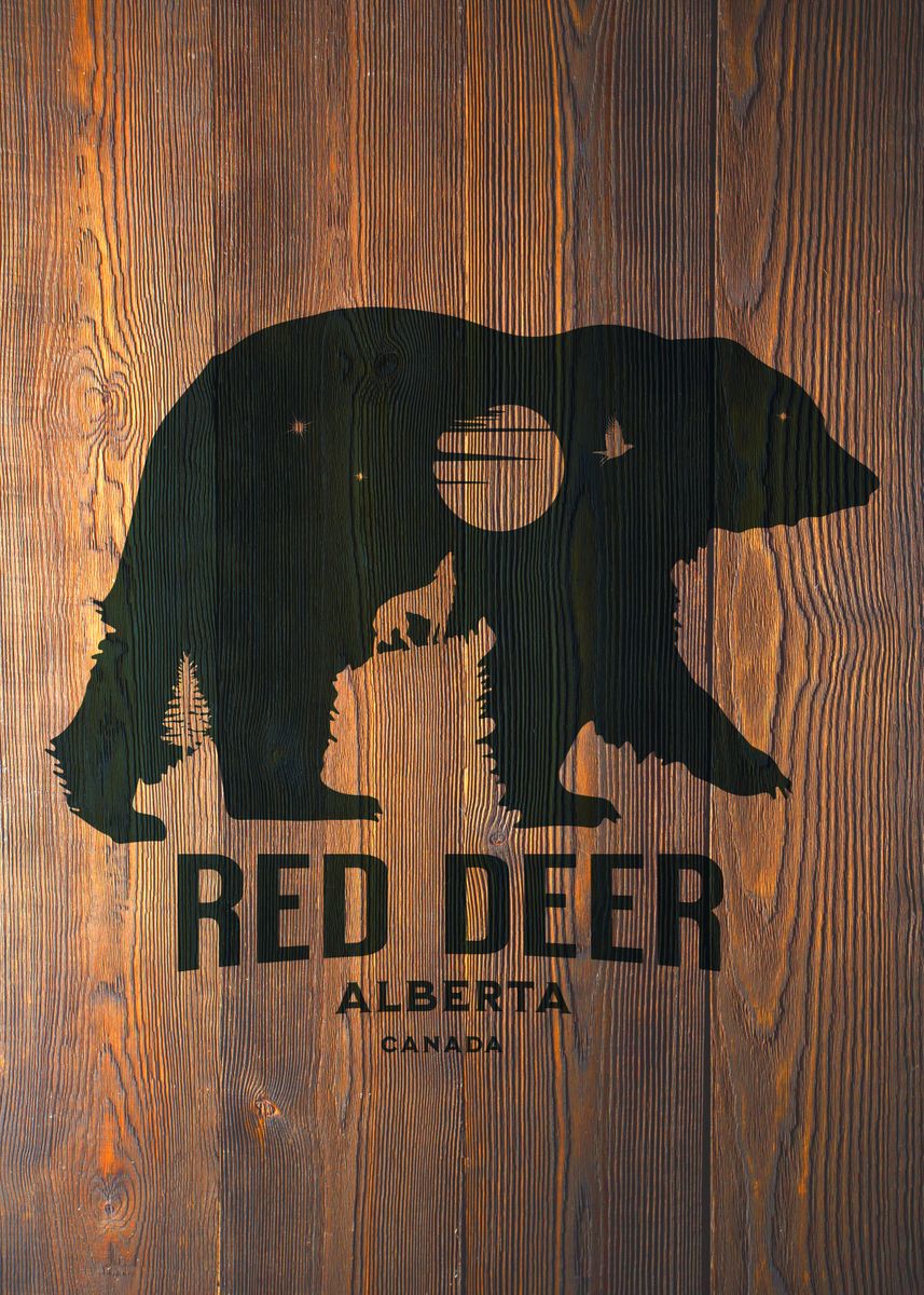 'RED DEER ALBERTA CANADA' Poster by Atomic Chinook | Displate