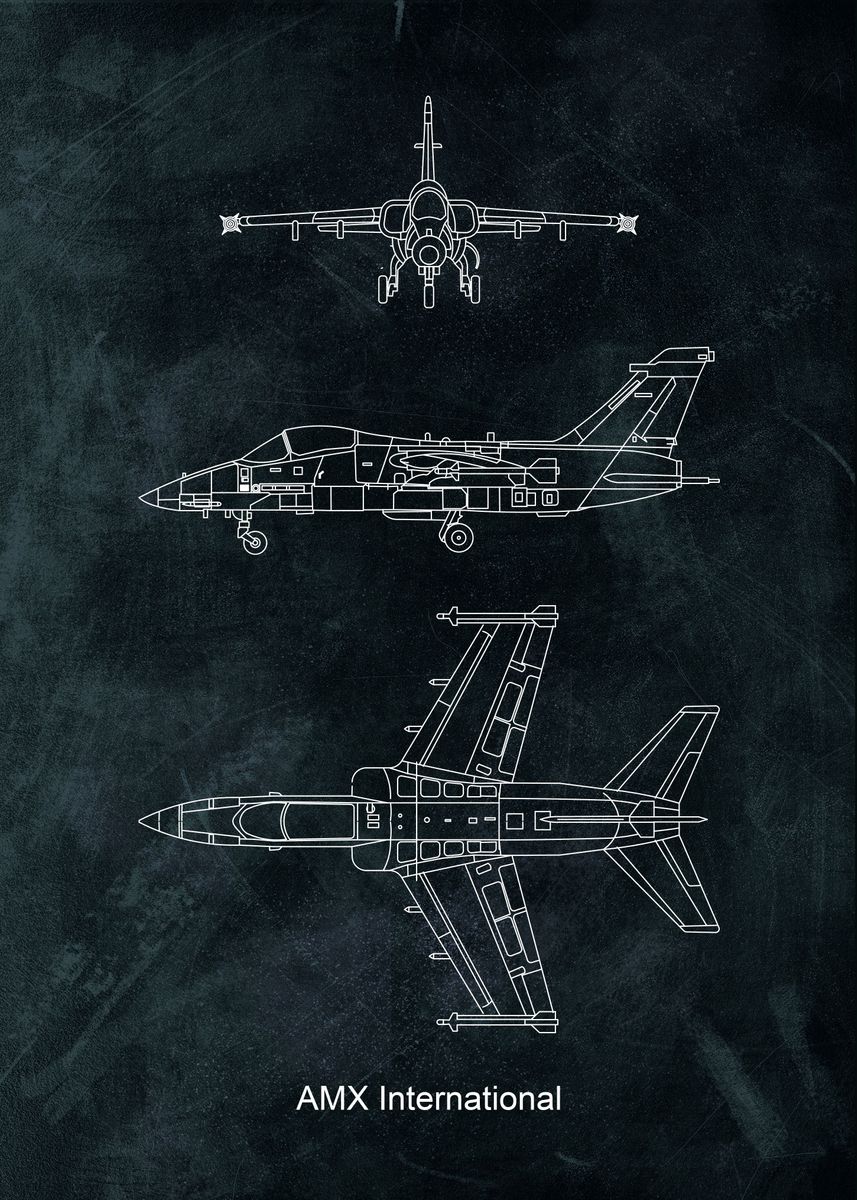 'AMX International' Poster, picture, metal print, paint by Audai | Displate