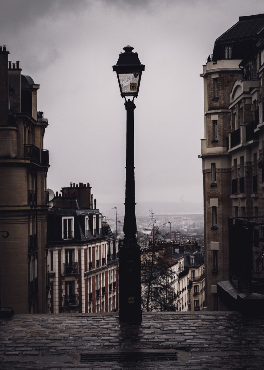 'street in Paris' Poster by nicolas stempien lauff | Displate