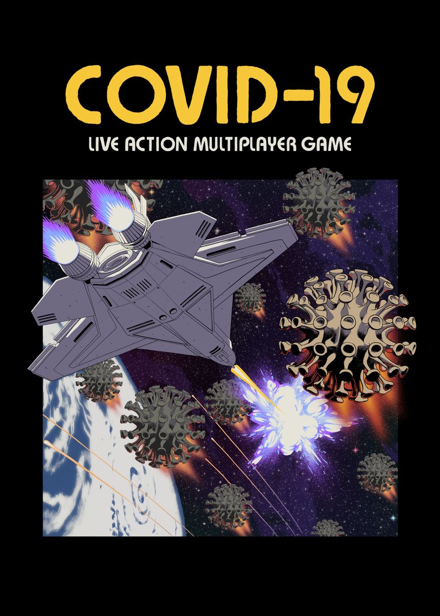 'Covid19' Poster, picture, metal print, paint by Khairul Anam | Displate