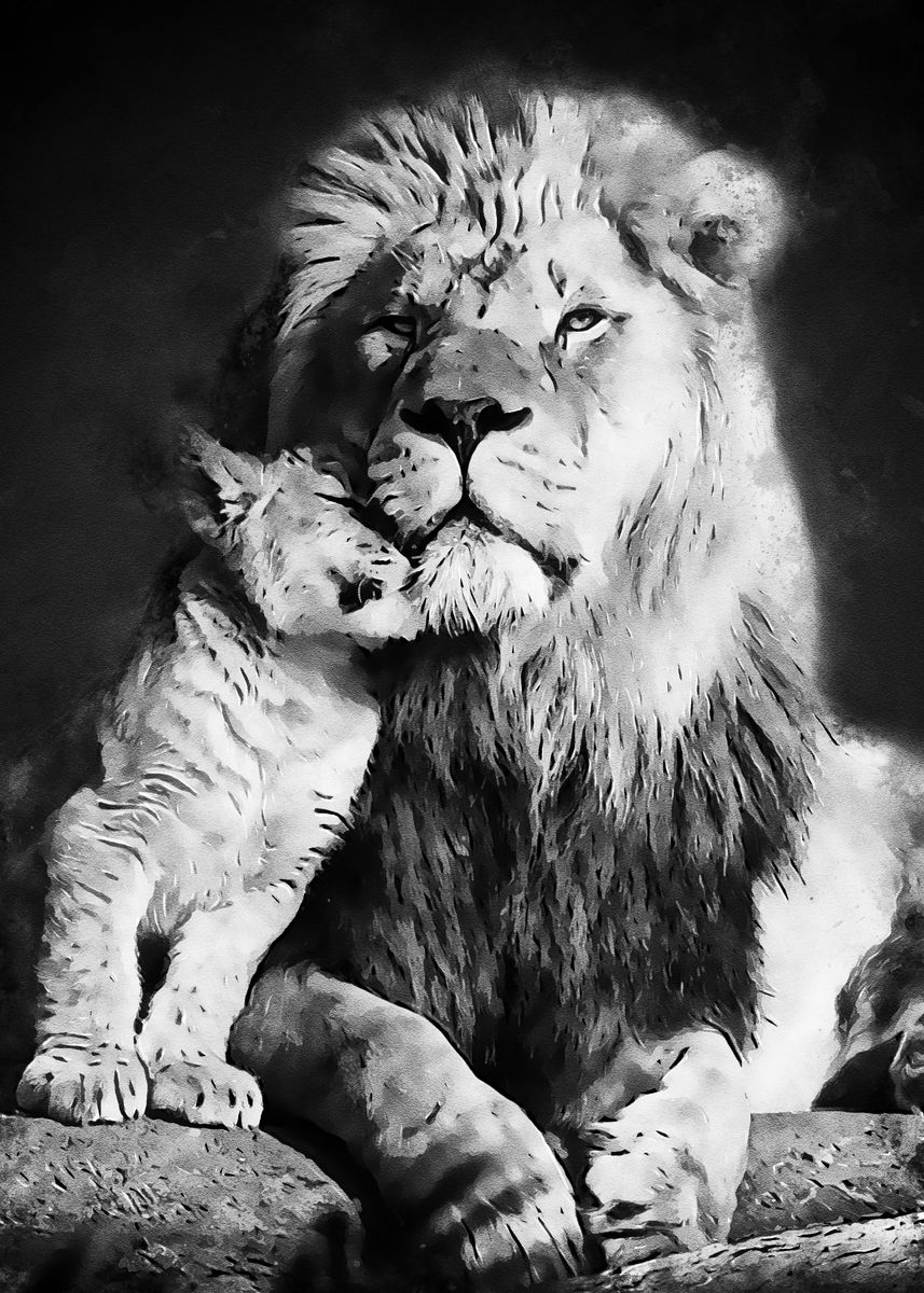 'The Lion' Poster by Coffee Design | Displate