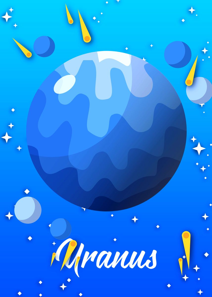 'Uranus' Poster, picture, metal print, paint by TAN TIEN | Displate