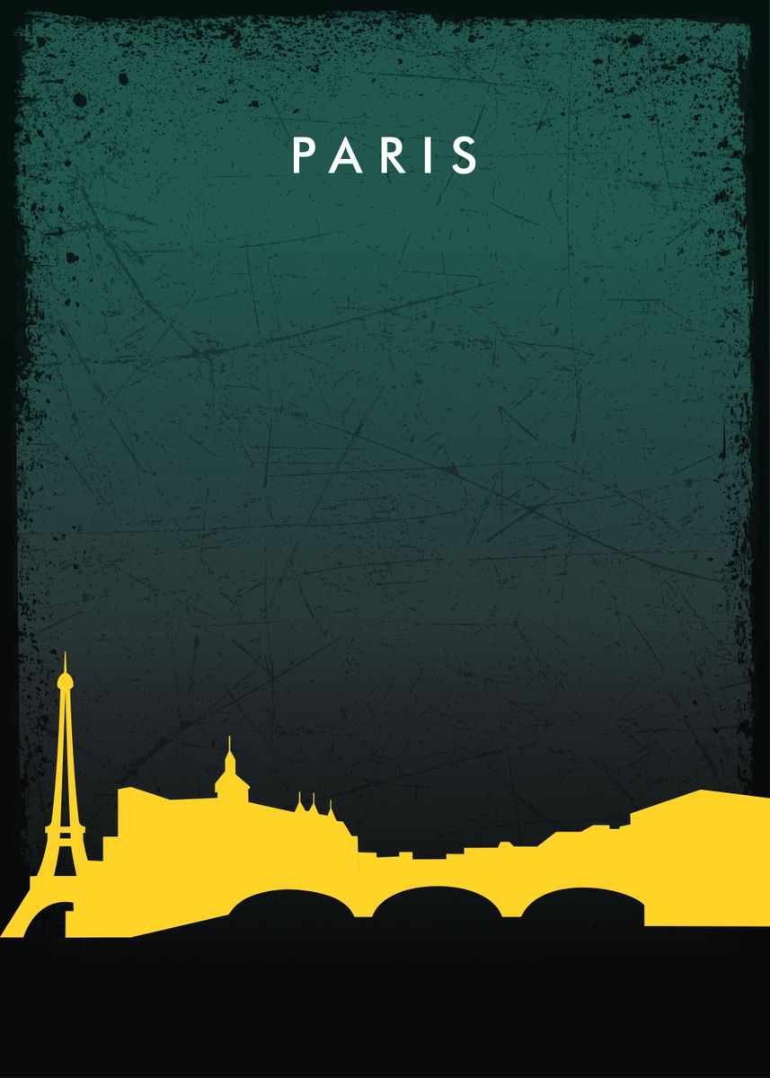 'Paris cityscape' Poster by Special Posters displate | Displate
