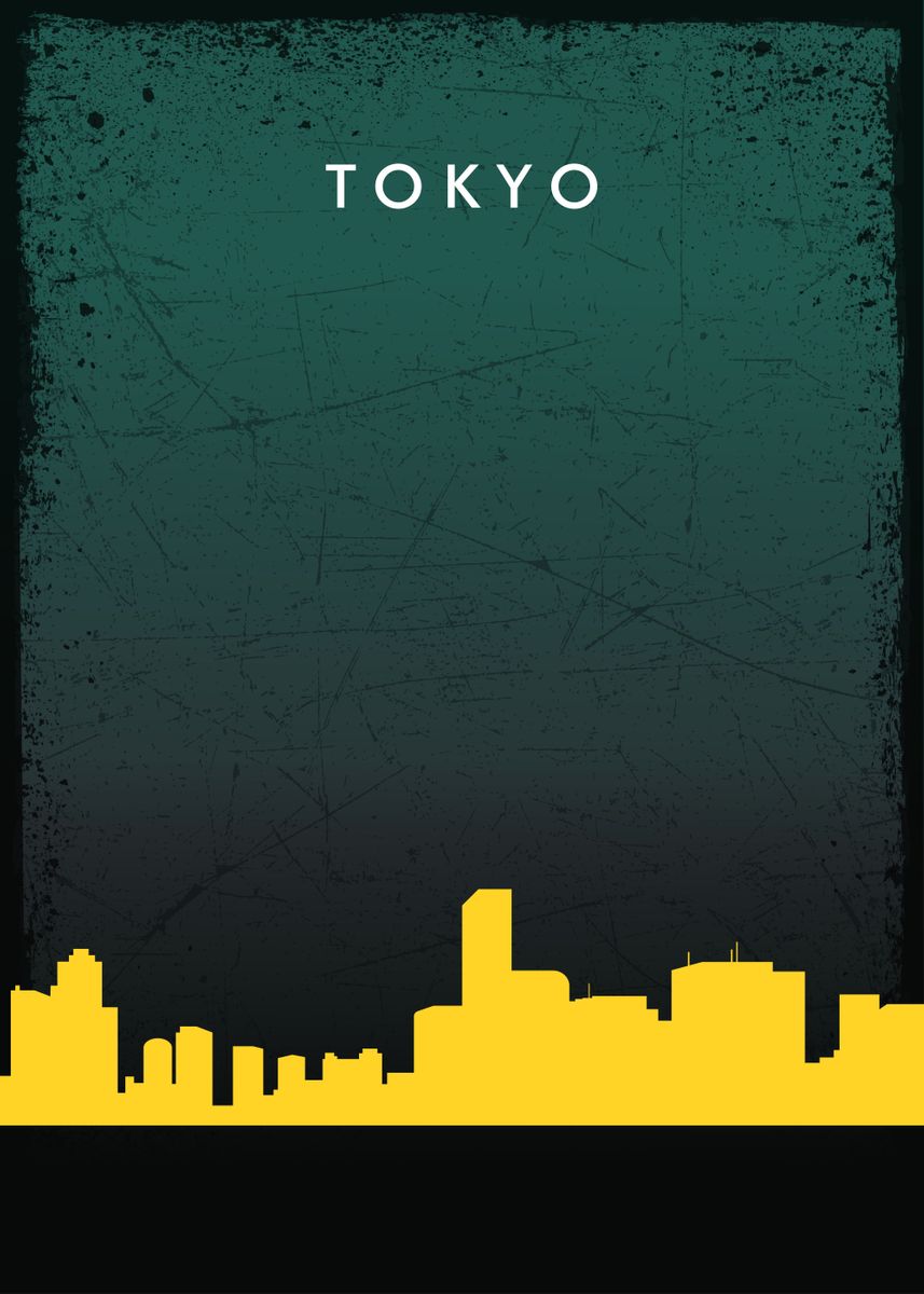 'Tokyo cityscape' Poster, picture, metal print, paint by Artistic Aura ...