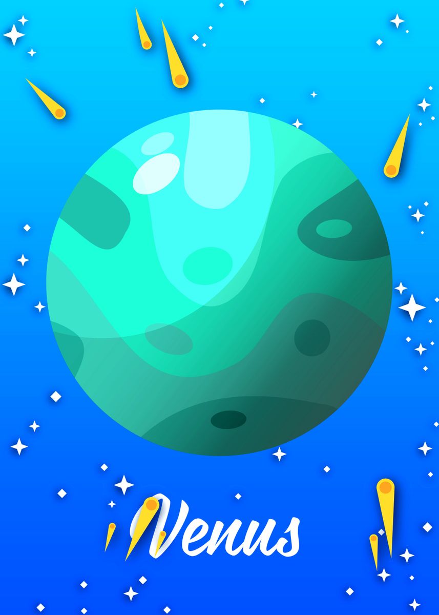 'Venus' Poster, picture, metal print, paint by TAN TIEN | Displate