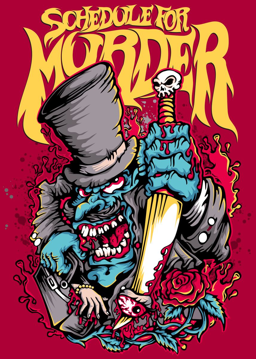 'Schedule for Murder' Poster, picture, metal print, paint by Hassan Ait ...