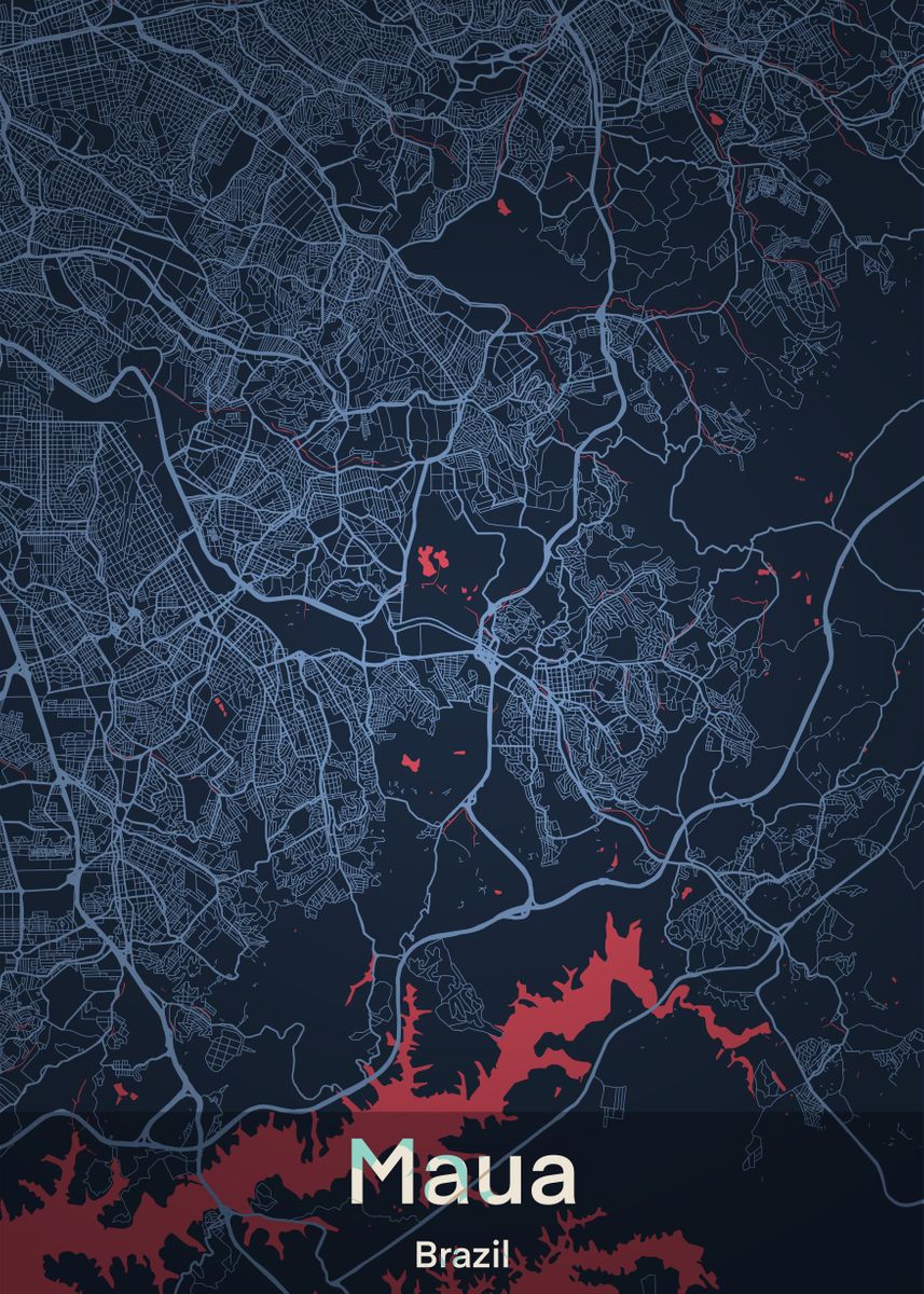 'Maua' Poster, picture, metal print, paint by CRAFTSSSTUDIO | Displate