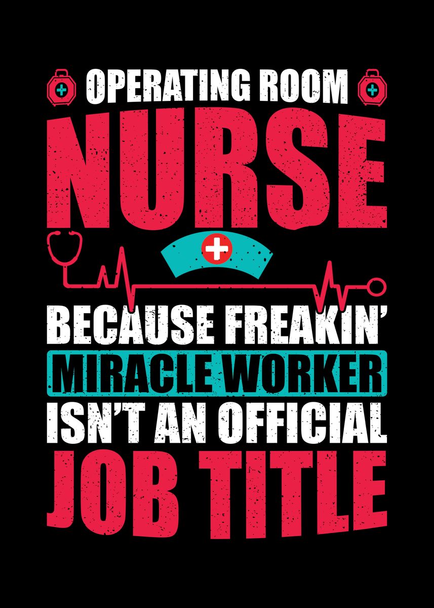 'OR Nurse Operating Room' Poster, picture, metal print, paint by ...