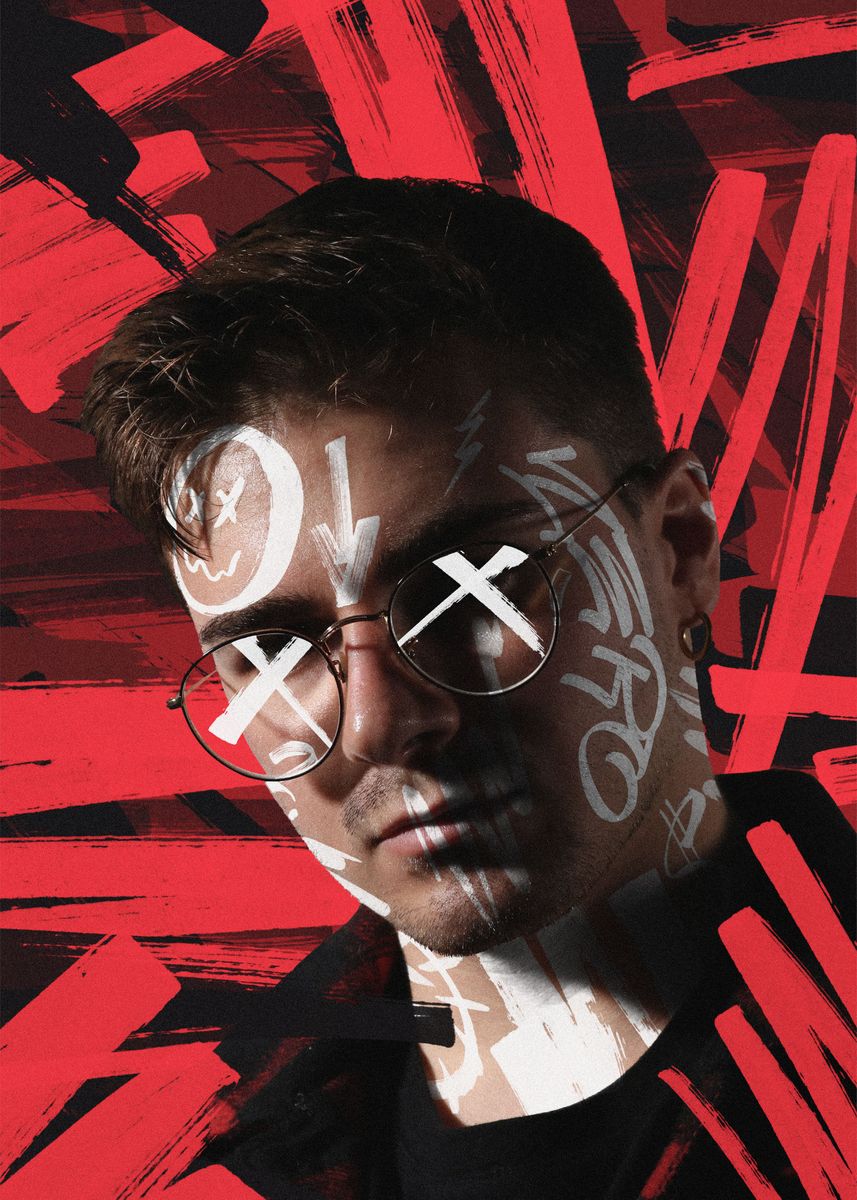 'Marker Man' Poster, picture, metal print, paint by ThaZero | Displate