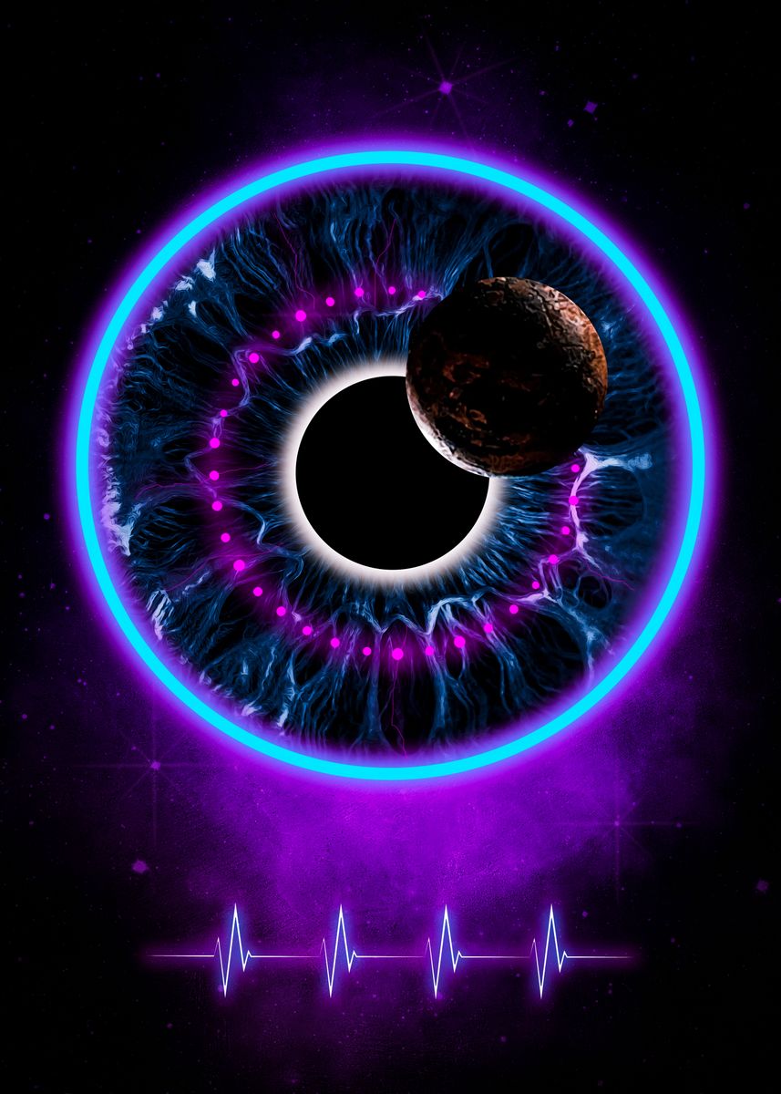 'PULSE' Poster, picture, metal print, paint by KIMIDIGI | Displate