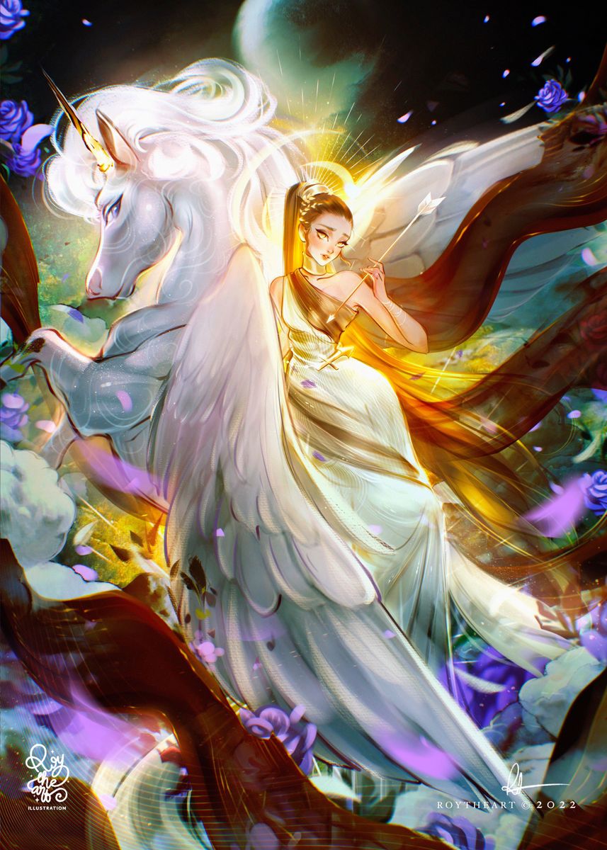 'Goddess of Sagittarius' Poster, picture, metal print, paint by ROY THE ...