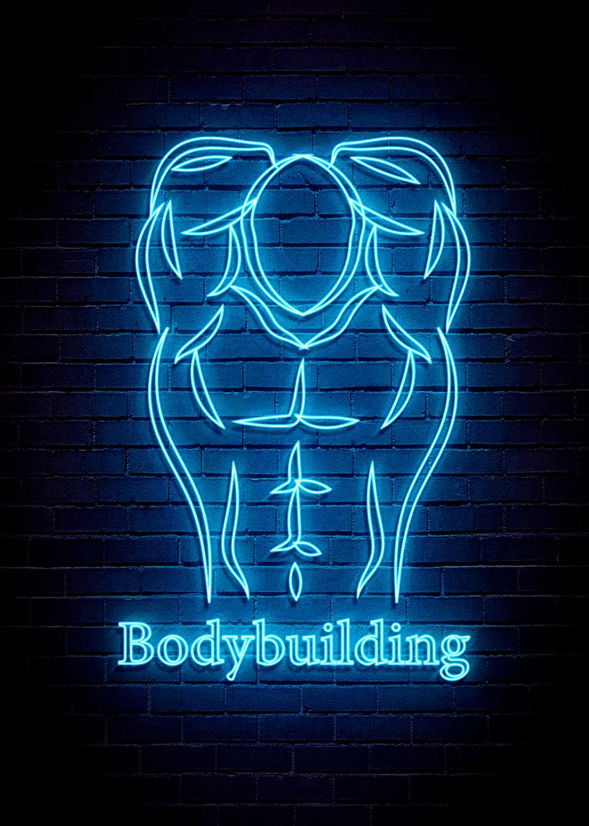 'Bodybuilding' Poster, picture, metal print, paint by ad yosef | Displate