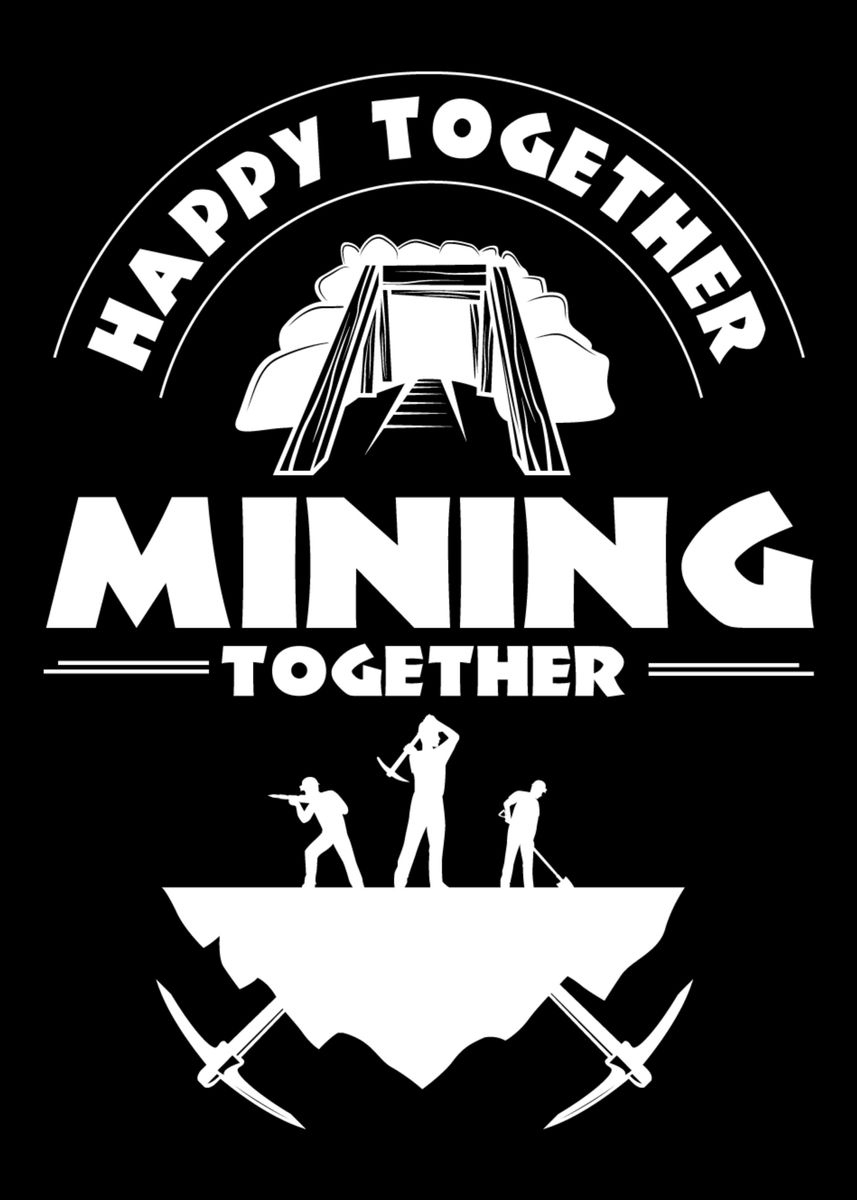 'Gold Mining Miner' Poster, picture, metal print, paint by ...