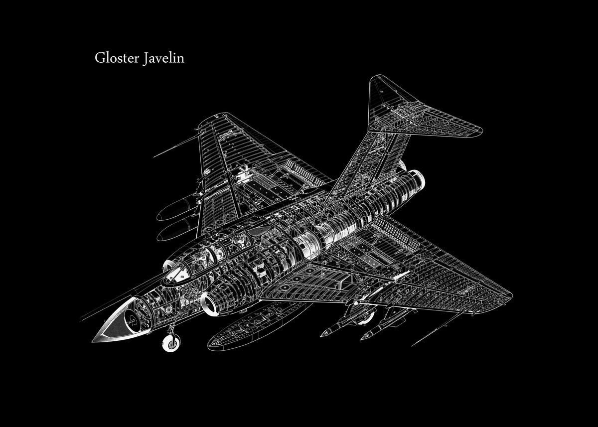 'Gloster Javelin' Poster by gamer | Displate