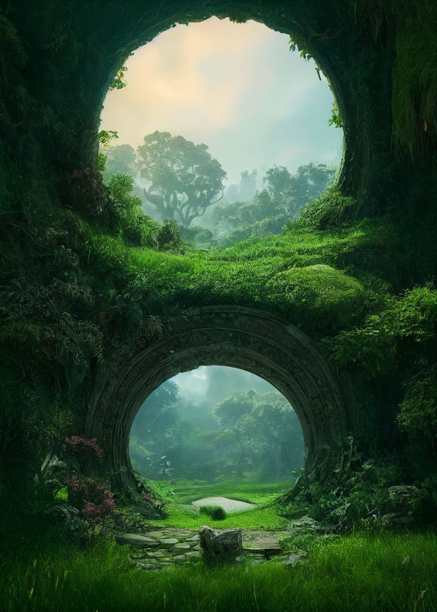 'Earth Portal' Poster, picture, metal print, paint by Ambient ...