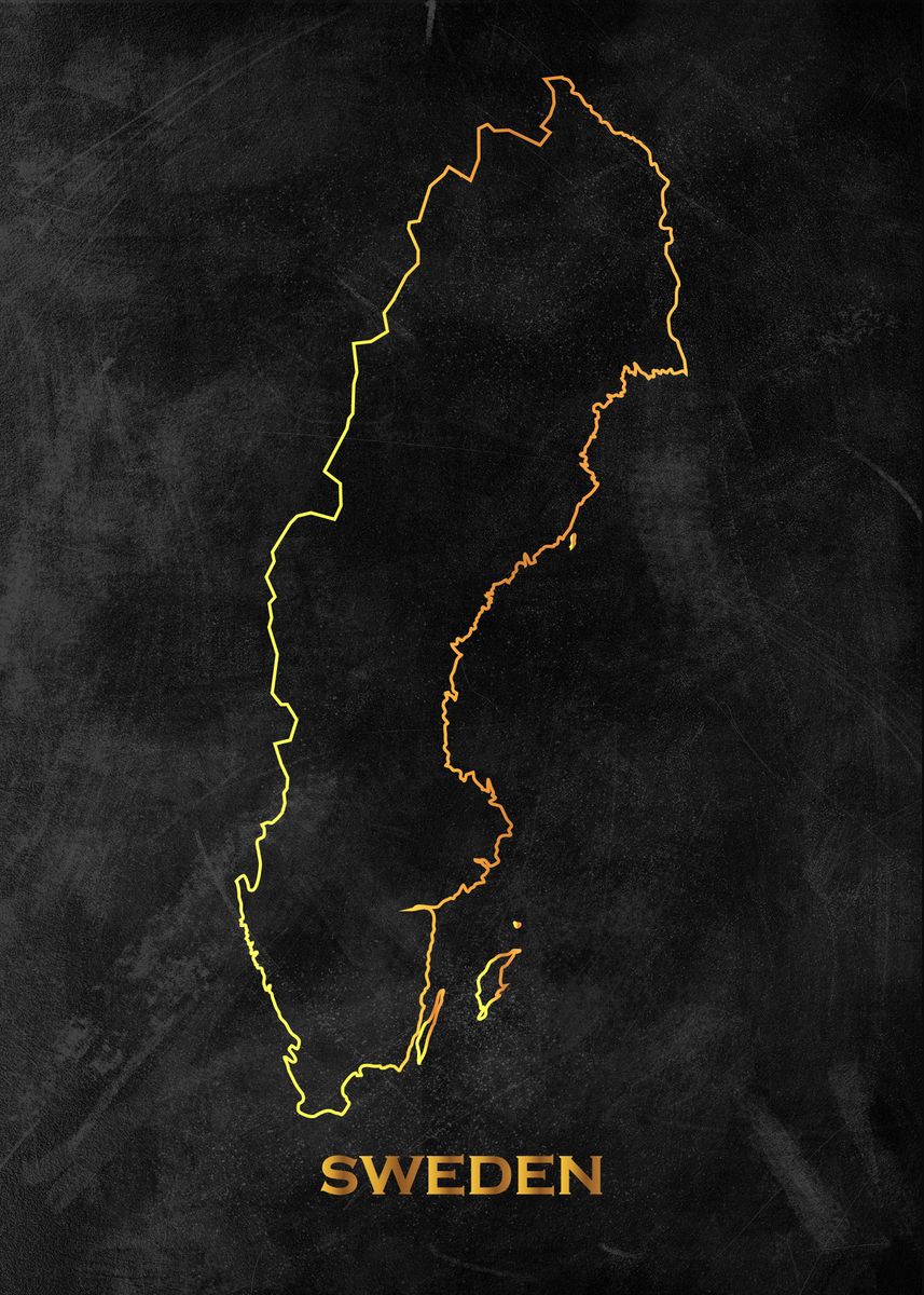 'Sweden' Poster by Black Iris | Displate