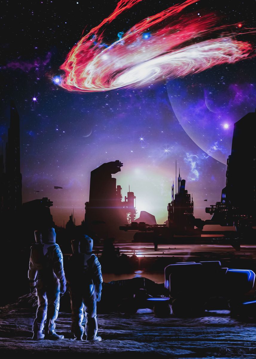 'Cosmos Space Spaceman Nasa' Poster, picture, metal print, paint by ...