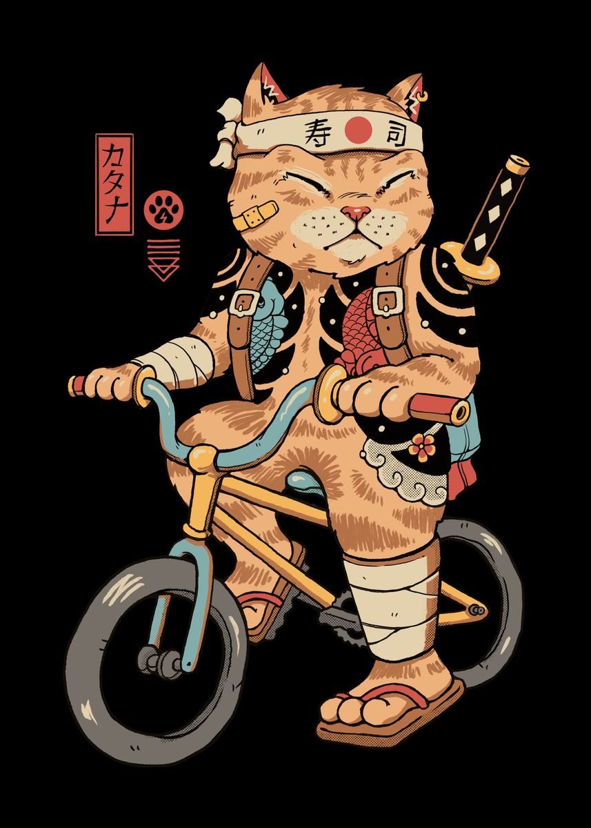 'Catana Motorcycle' Poster, picture, metal print, paint by vp trinidad ...