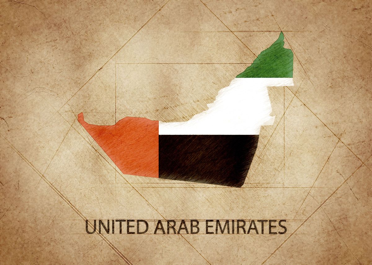 'United Arab Emirates' Poster by Luvy | Displate