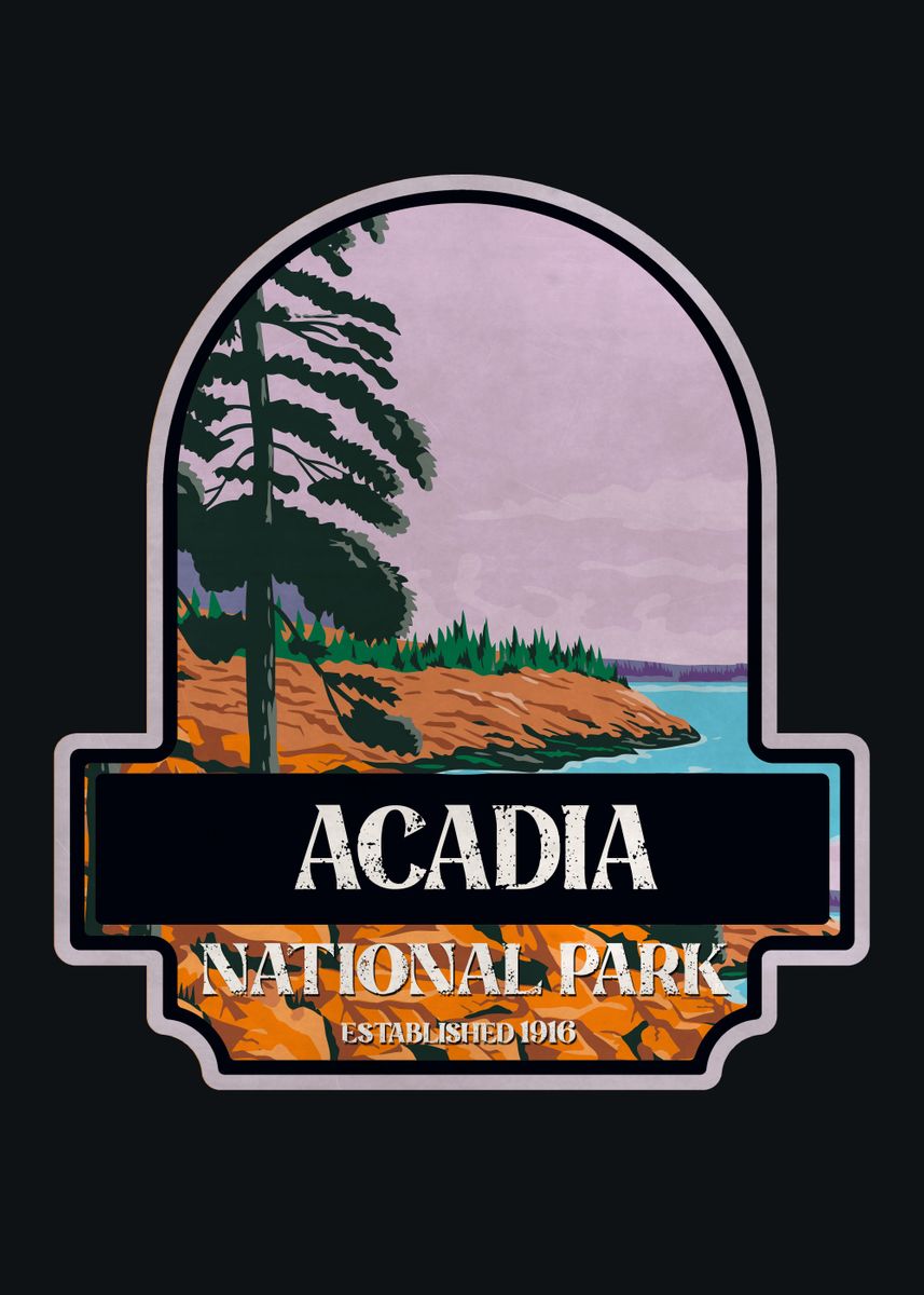 'Acadia National Park' Poster, picture, metal print, paint by XandYart ...