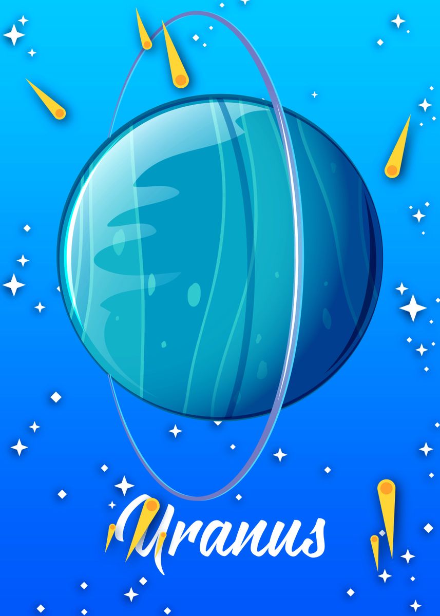 'Uranus' Poster, picture, metal print, paint by TAN TIEN | Displate