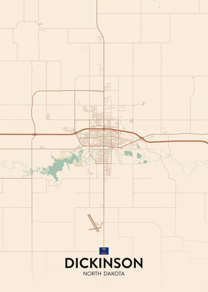 'Dickinson ND' Poster by IMR Designs | Displate