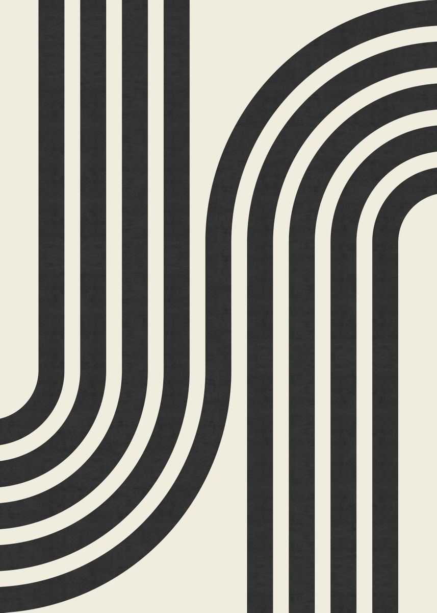 'Minimalist lines 02' Poster, picture, metal print, paint by Vitor ...