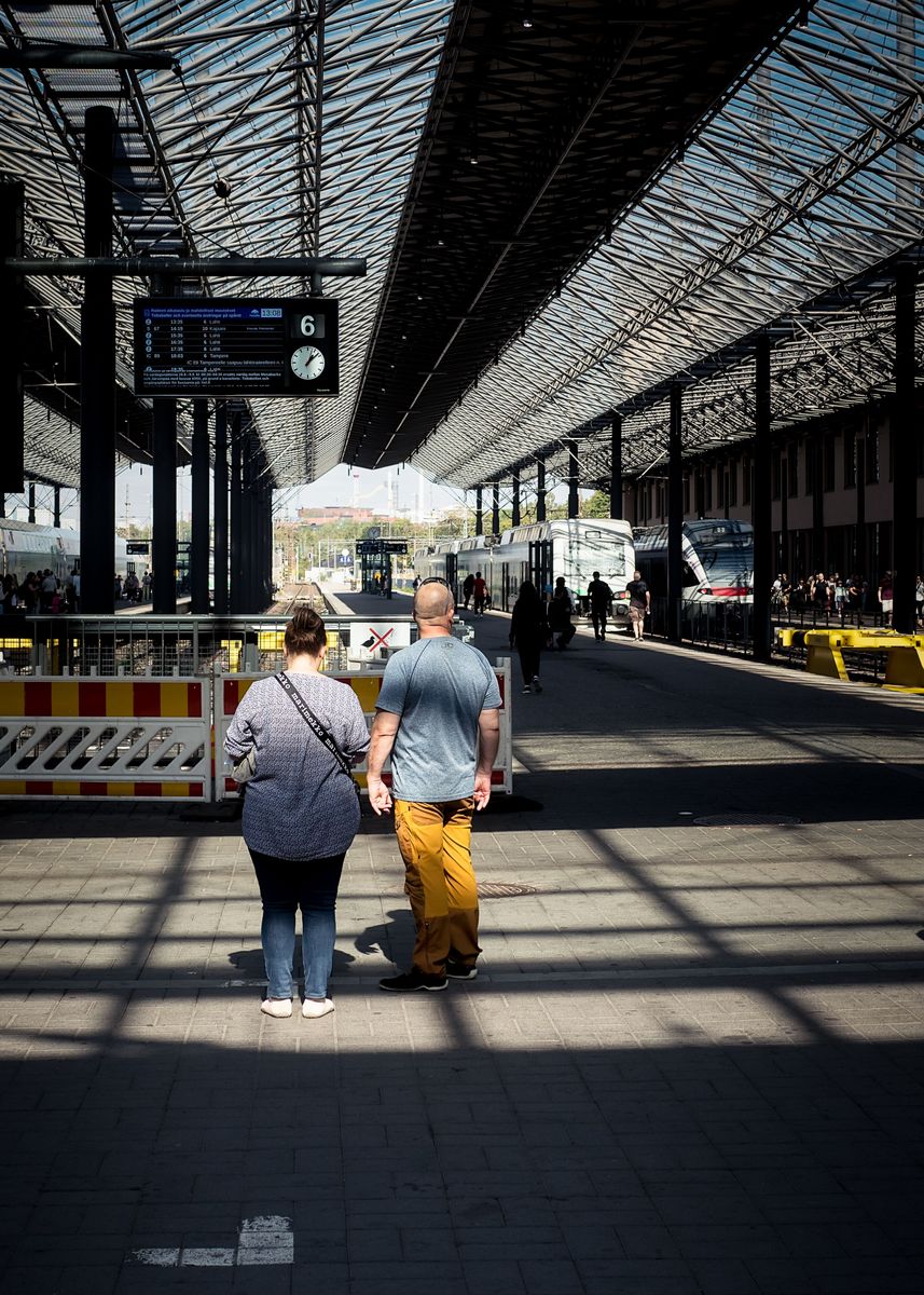'Couple At The Crossroads' Poster, picture, metal print, paint by Jukka ...