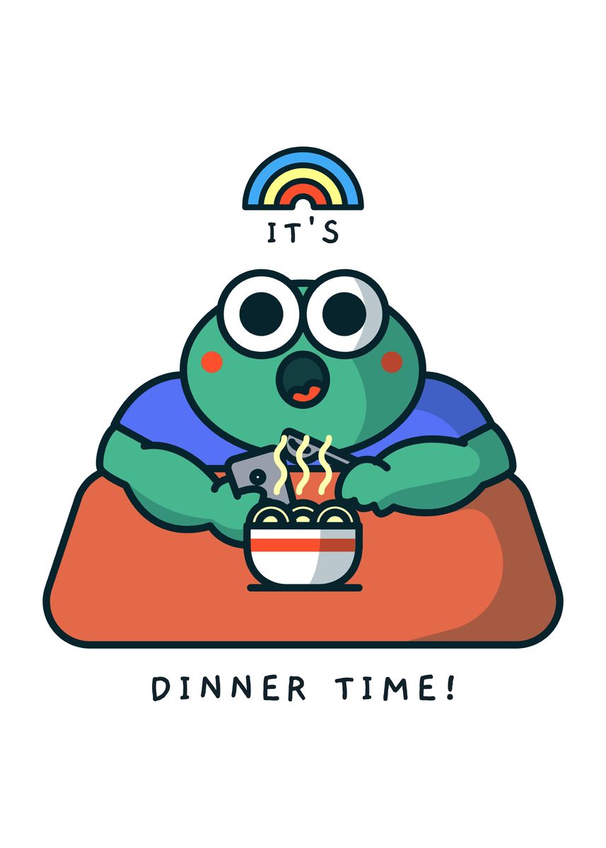 'dinner time' Poster, picture, metal print, paint by rasyid ...