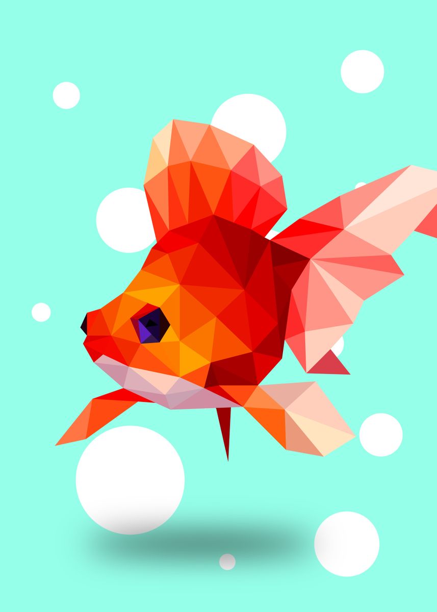 'Goldfish' Poster by Lee Jani | Displate