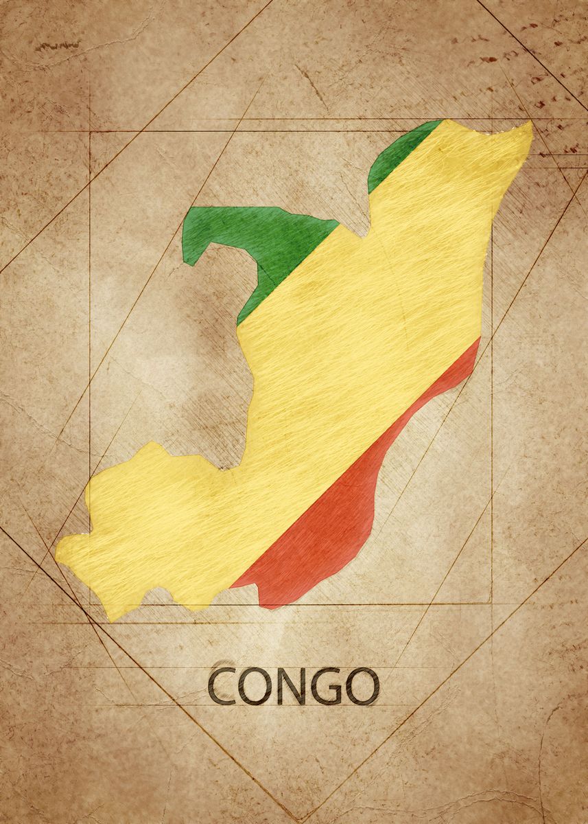 'Congo' Poster, picture, metal print, paint by Luvy | Displate