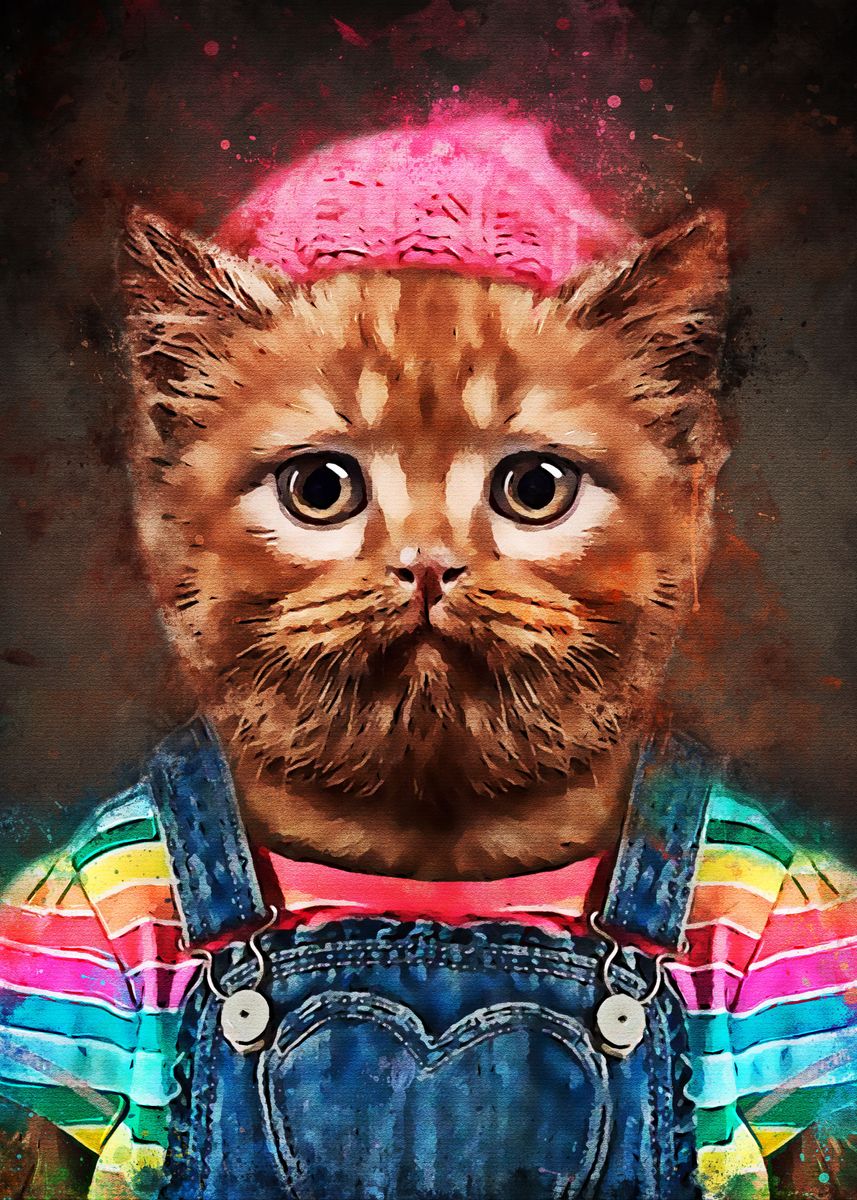 'Cat Fashion' Poster by Muh Asdar | Displate