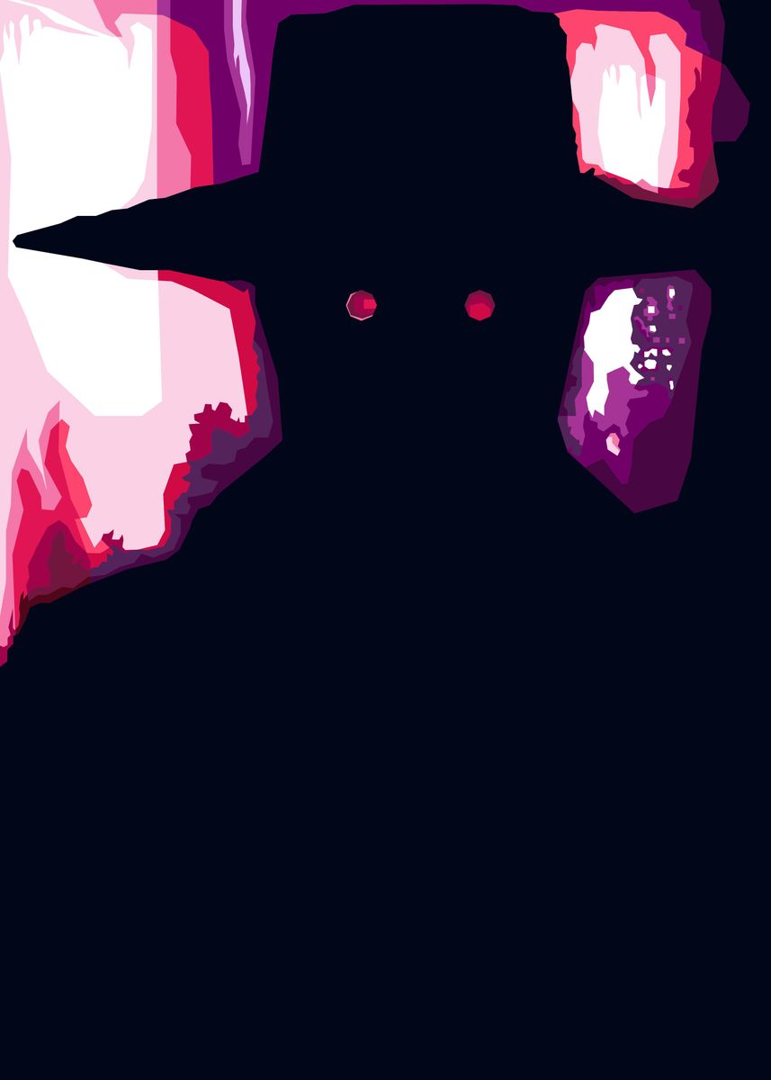 'The Hatman' Poster, picture, metal print, paint by MK STUDIO | Displate